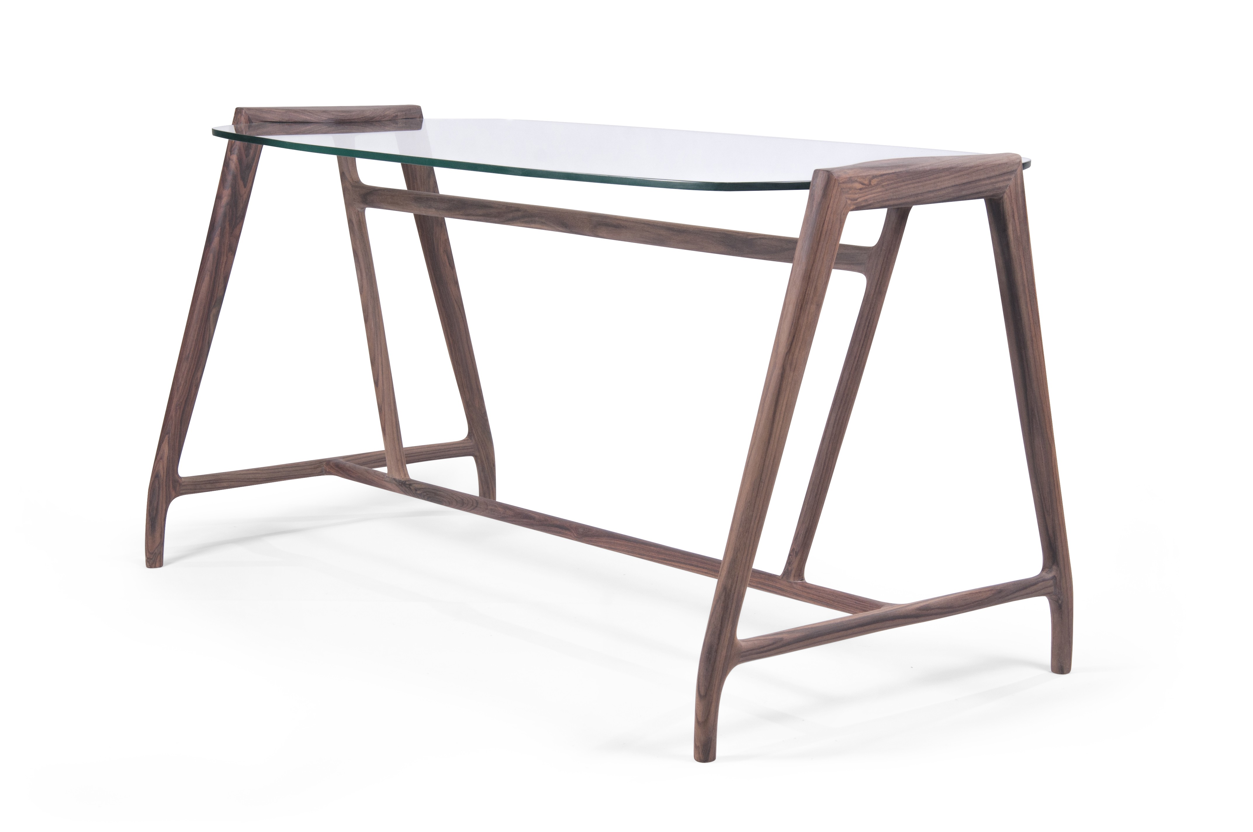 Glass Writing Desk | Premium and Designer Furniture - Nicchris